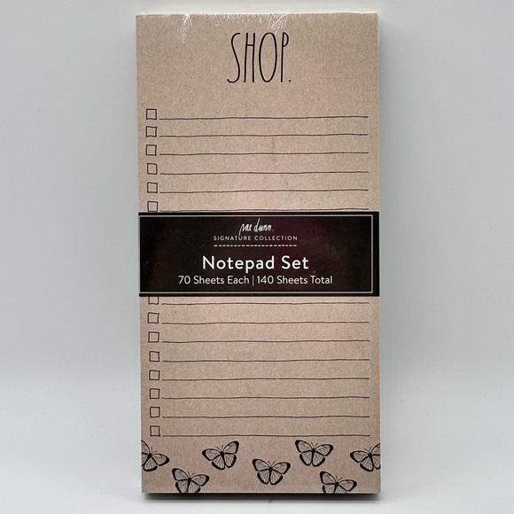 Rae Dunn | Office | Rae Dunn Shop And To Do Notepad Set Mr Dunn ...